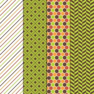 Earth Colors Patterns, 20 Digital Papers (12“x12“), Bohemian Colors ...