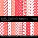 Be My Valentine BUNDLE, Over 150 Digital Papers, 12"x12", Romantic ...