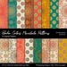 Orange and Purple Patterns, Digital Paper, 20 Digital Papers 12“x12 ...