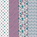 Purple Teal & Silver Patterns 20 Digital Papers 12x12 - Etsy