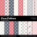 Polka Dots Patterns, 20 Digital Papers 12x12, PAT File Included ...