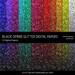 Black Ombre Glitter Digital Papers, Colorful Papers, Gradient Glitter ...