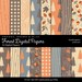Pastel Wood Texture Digital Papers, 16 Digital Papers 12“x12“, Tree ...