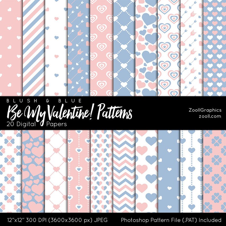 Be My Valentine BUNDLE Over 150 Digital Papers - Etsy