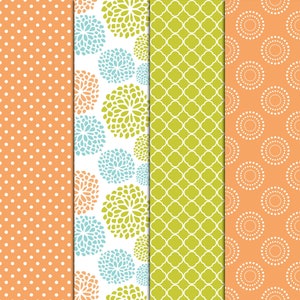 Playful Pastel Spring Patterns, Digital Paper, 20 Digital Papers (12 ...