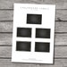 Rectangle Chalkboard Labels With and Without Borders, 2x3, Printable, 5 ...