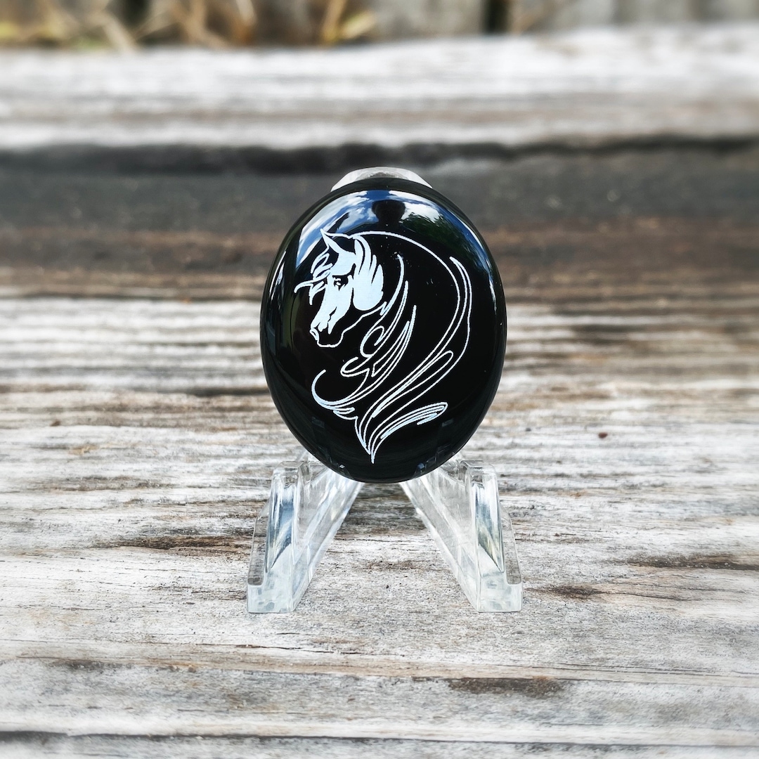 Horse Cabochon, Horse Jewelry, Horse Pendant, Horse Lover Gift, Onyx ...