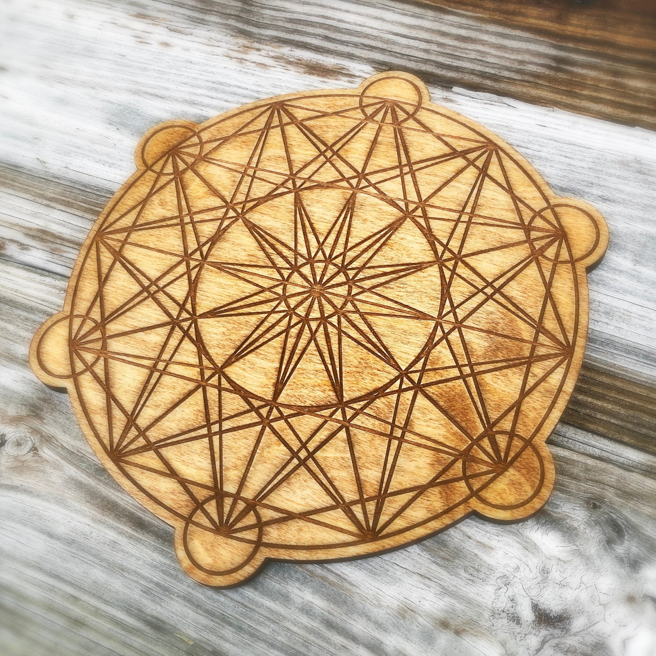 Crystal Grid, 12 Point Star Crystal Grid, Sacred Geometry Crystal Grid ...