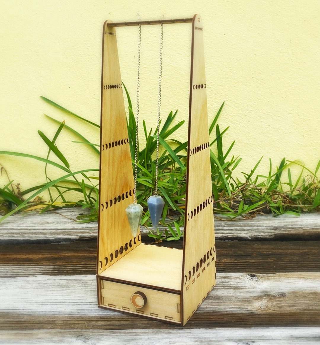 Pendulum Stand, Pendulum Display, Pendulum Holder, Moon Phases Stand ...