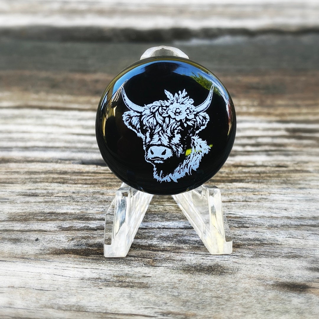 Cow Cabochon, Highland Cow Cabochon, Onyx Cabochon, Cow Jewelry, Cow ...
