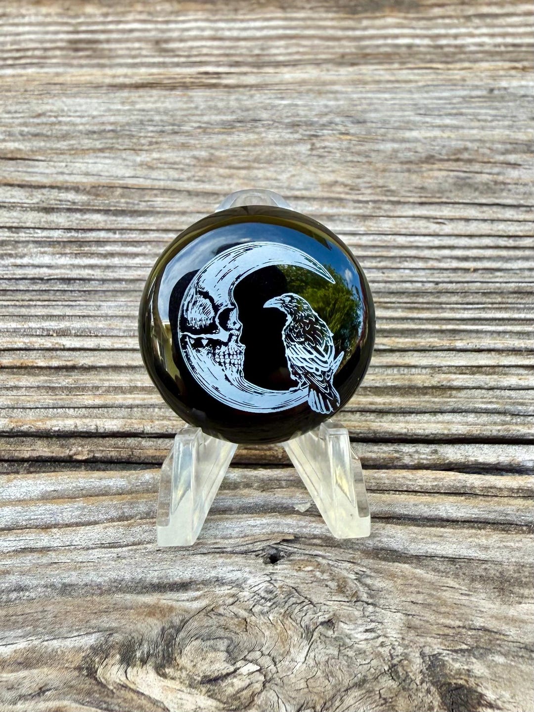 Onyx Cabochon for Jewelry and Wire Wrapping, Raven Cabochon, Crow ...