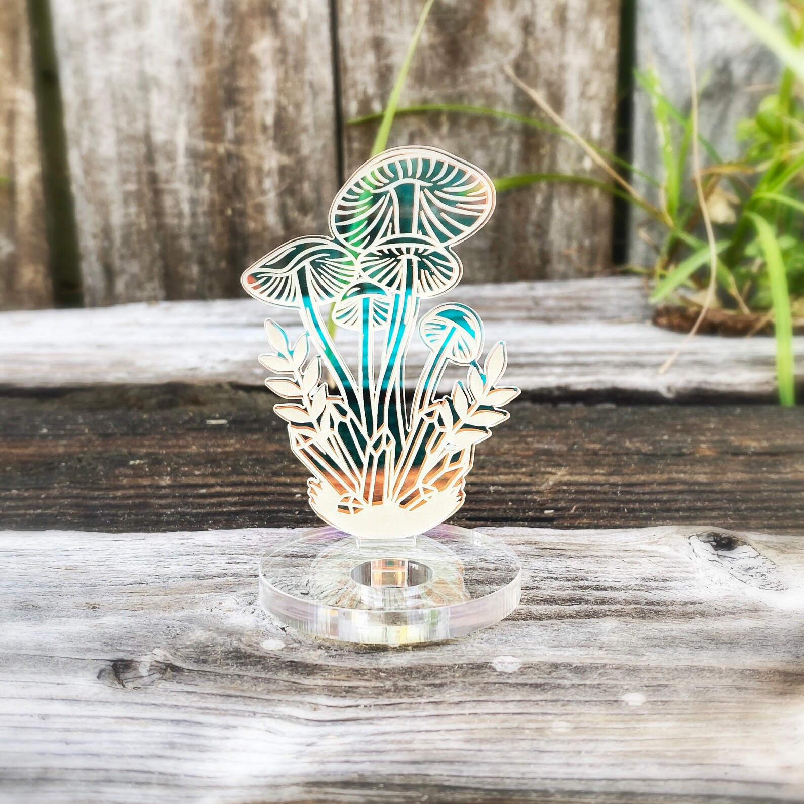 Mushroom Sphere Stands Iridescent Sphere Stands Acrylic - Etsy