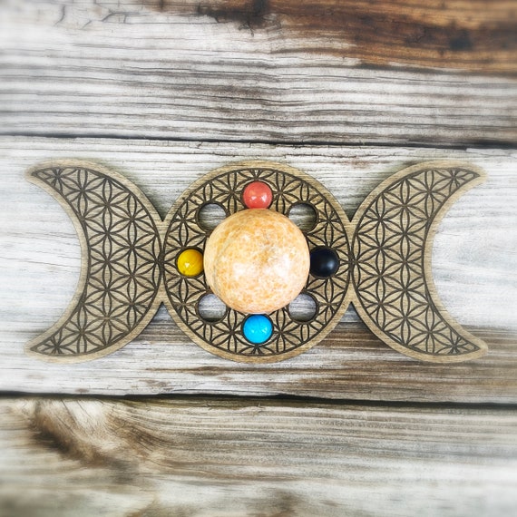 Triple Moon Multi Sphere Stands Multi Sphere Stand Moon - Etsy