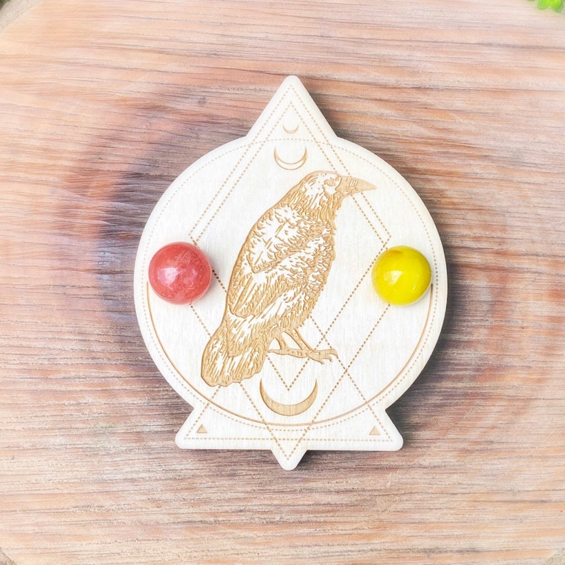 Celestial Raven Crow Sphere Stands Moon Sphere Holder Display - Etsy