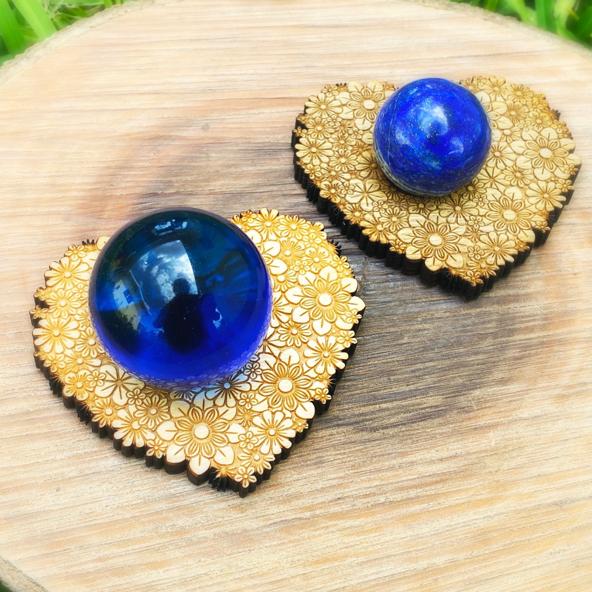 Floral Heart Sphere Holders Sphere Display Stands Heart | Etsy