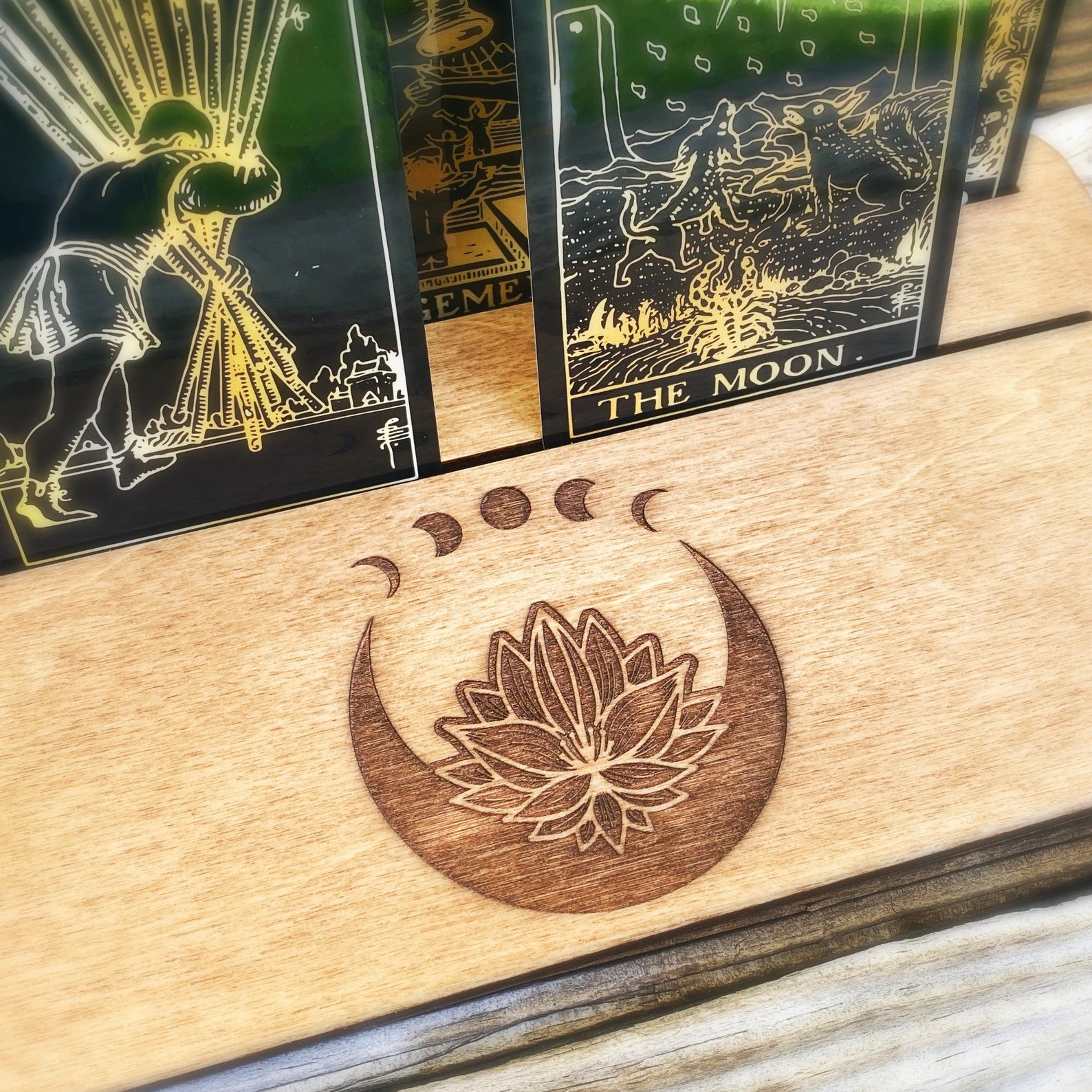 Large Tarot Card Stand, Tarot Card Holder, Tarot Card of the Day Stand ...