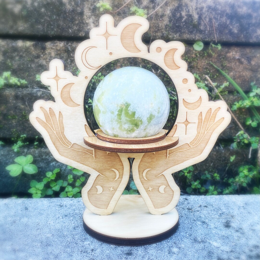 Large Celestial Moon Sphere Stands, Moon Sphere Holder Display Stand ...