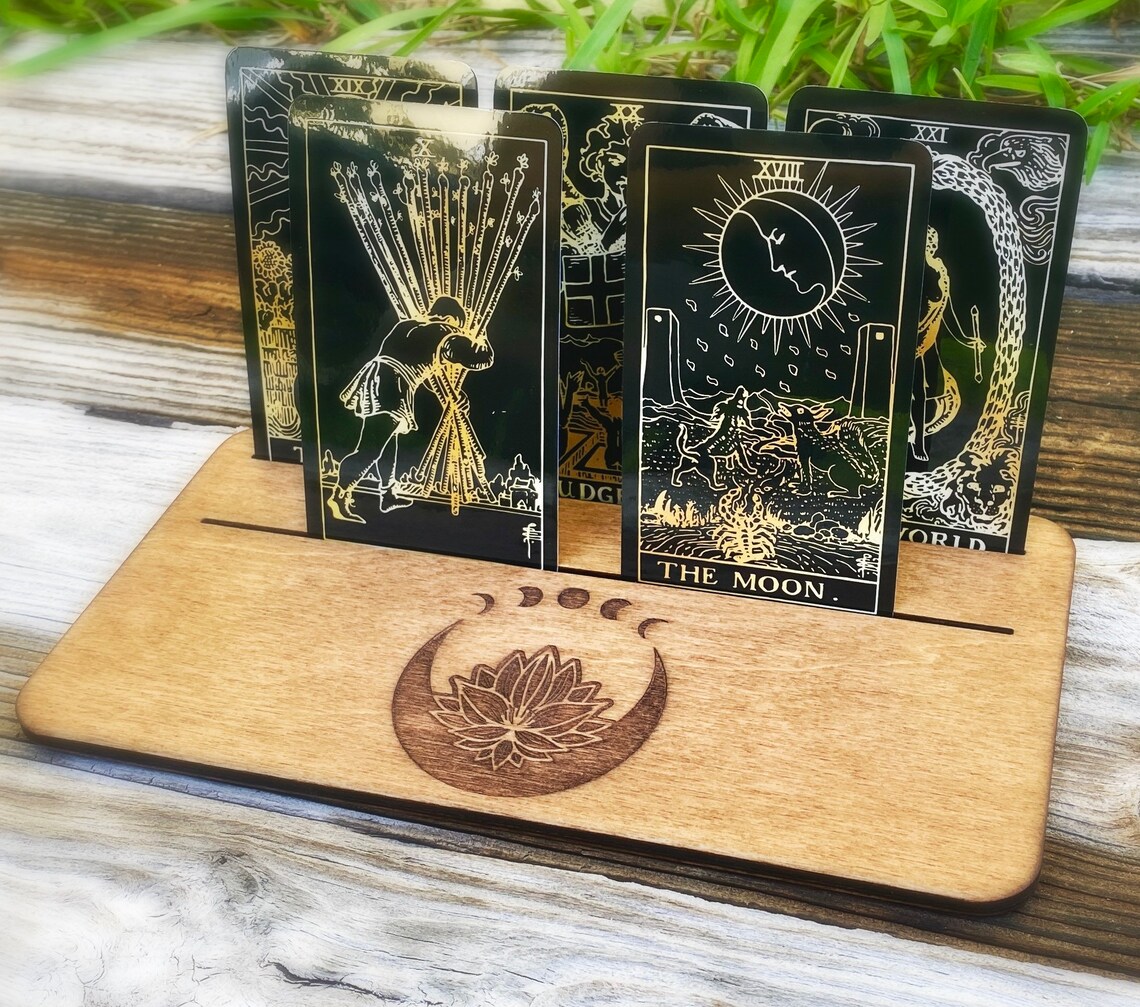 Large Tarot Card Stand, Tarot Card Holder, Tarot Card of the Day Stand ...