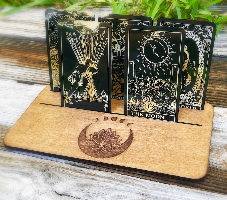 Large Tarot Card Stand, Tarot Card Holder, Tarot Card of the Day Stand ...