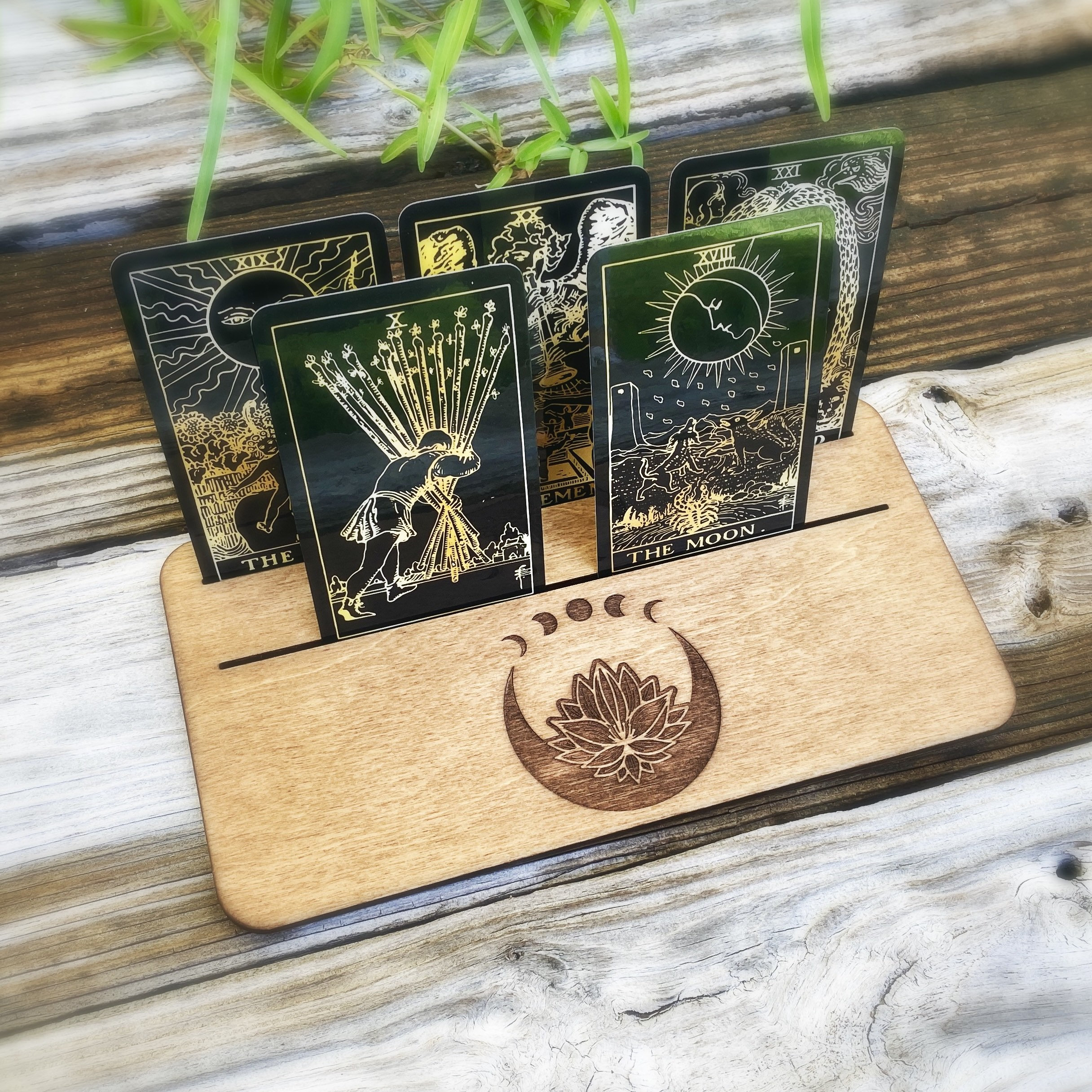 Large Tarot Card Stand, Tarot Card Holder, Tarot Card of the Day Stand ...