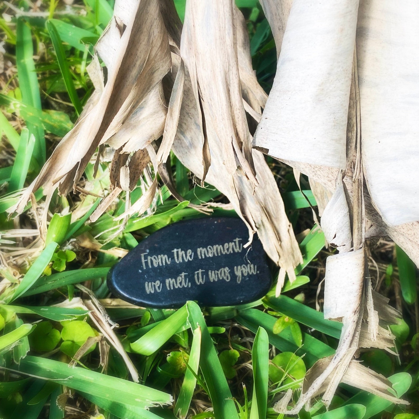 Personalized Laser Engraved River Rocks Custom Love Sayings | Etsy