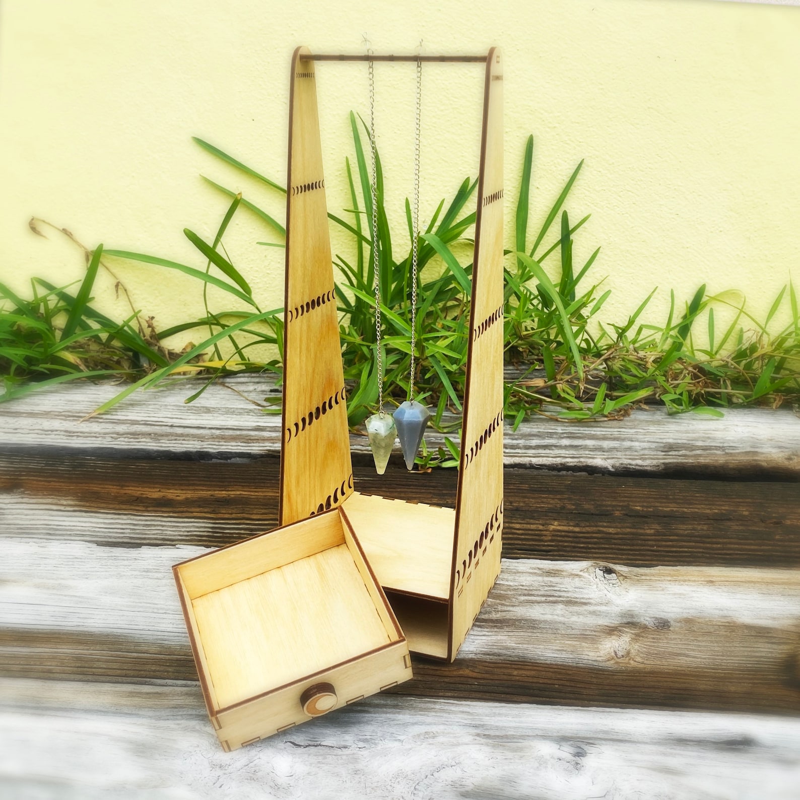 Pendulum Stand Pendulum Display Pendulum Holder Moon Phases - Etsy