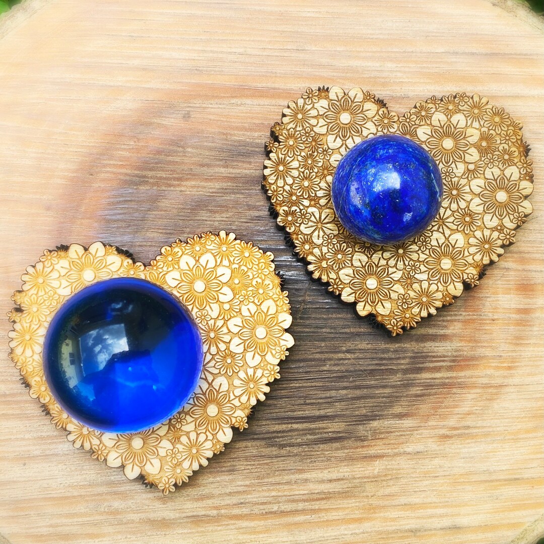 Floral Heart Sphere Holders Sphere Display Stands Heart - Etsy