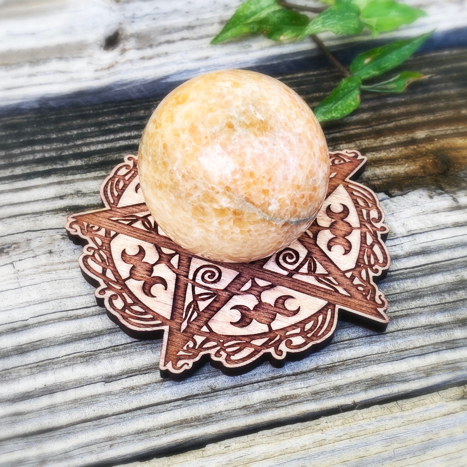 Pentagram Mandala Sphere Stands Triple Moon Sphere Stands - Etsy