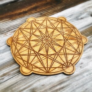 Crystal Grid, 12 Point Star Crystal Grid, Sacred Geometry Crystal Grid ...