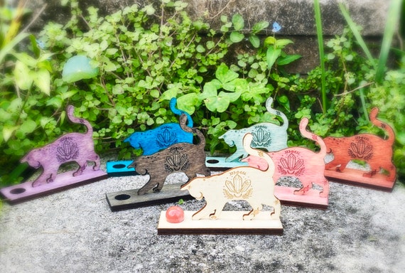 Mini Cat Sphere Stands Sphere Stands Birch Wood Sphere - Etsy