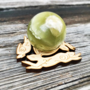 Rabbit Sphere Stands, Wood Sphere Stands, Celtic Sphere Stands, Hare ...