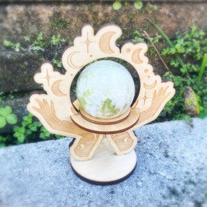 Large Celestial Moon Sphere Stands, Moon Sphere Holder Display Stand ...