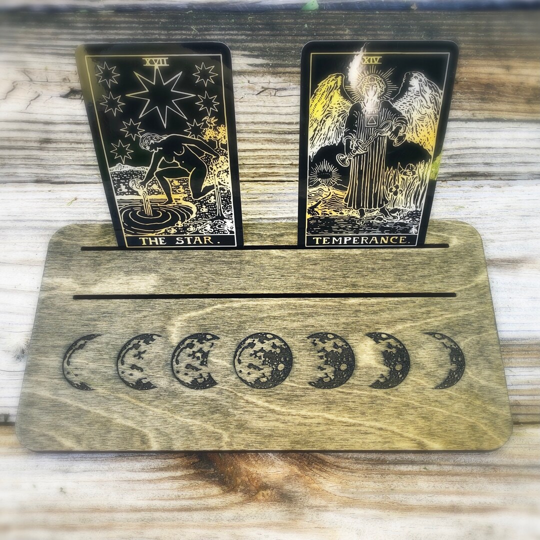 Large Tarot Card Stand, Tarot Card Holder, Tarot Card of the Day Stand ...