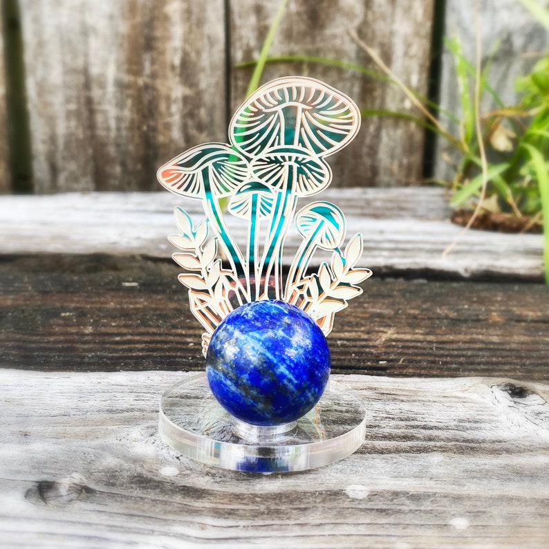 Mushroom Sphere Stands Iridescent Sphere Stands Acrylic - Etsy