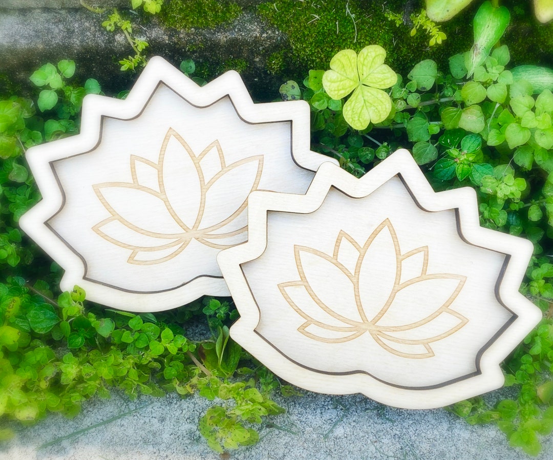 Lotus Mini Trinket Dish Tray, Lotus Decor, Crystal Tray, Altar ...