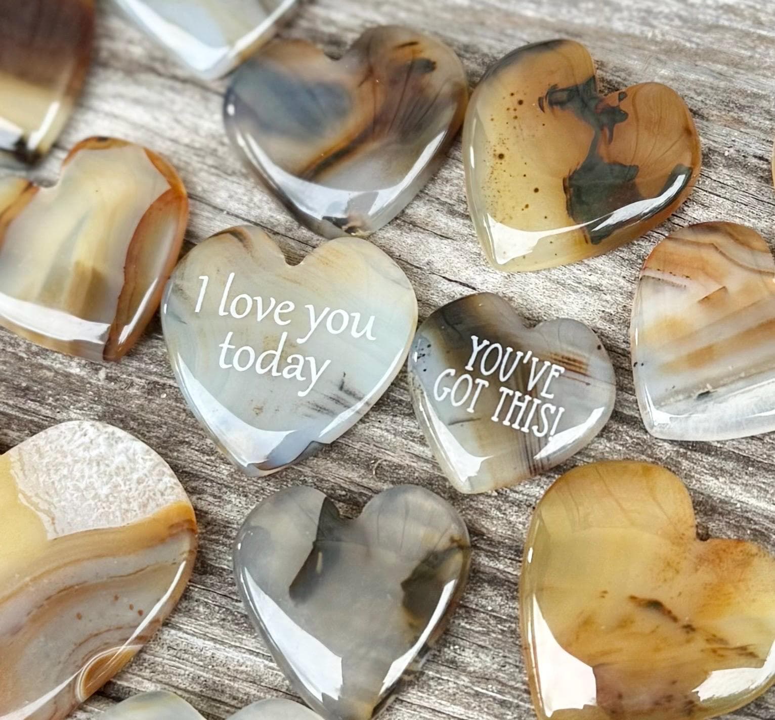 Custom Engraved Heart Stones, Personalized Laser Engraved Stones ...