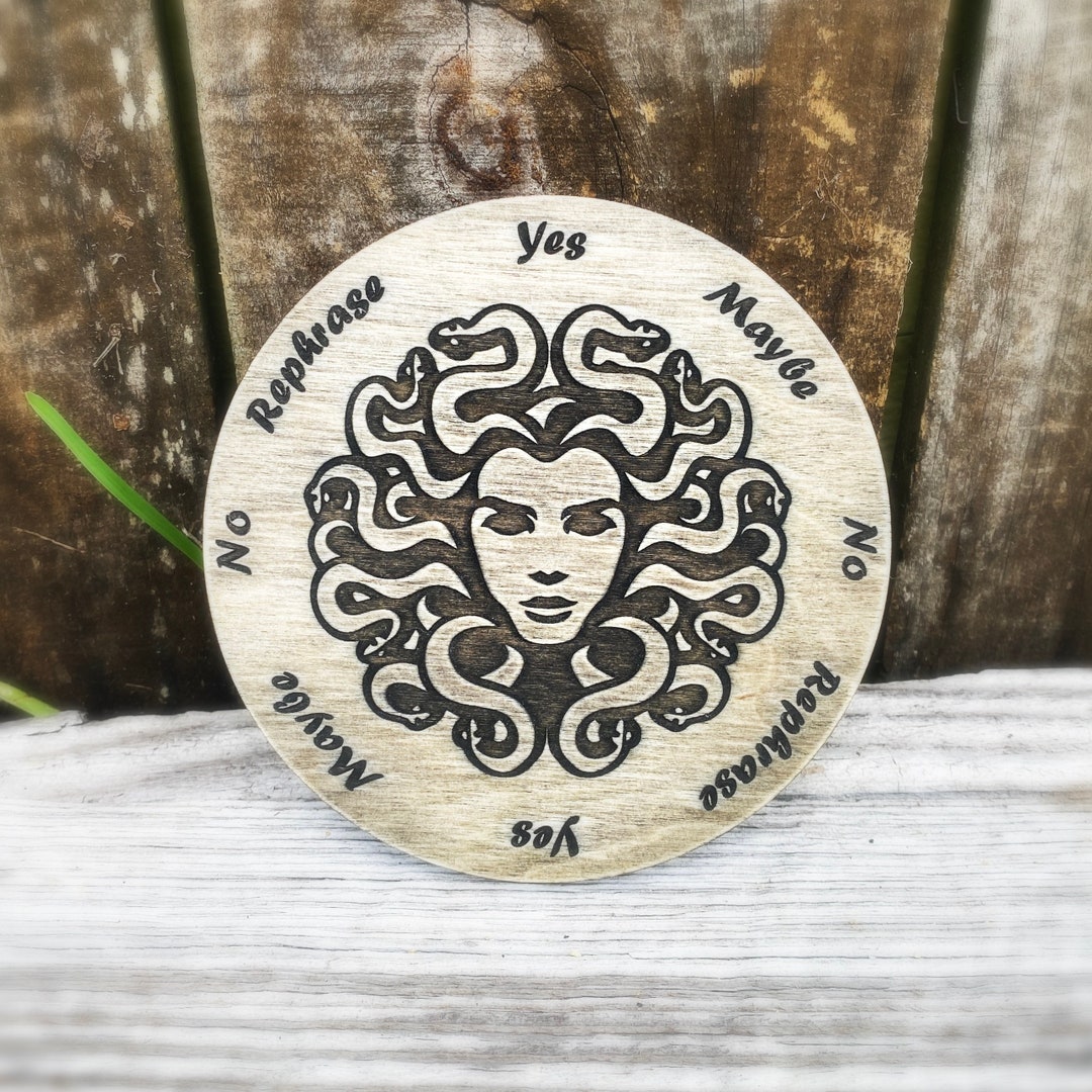 Pendulum Board, Medusa Pendulum Board, Divination Board, Altar ...