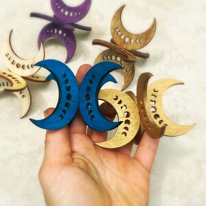 Interlocking Moon Sphere Stands, Moon Phase Sphere Holder Display Stand ...