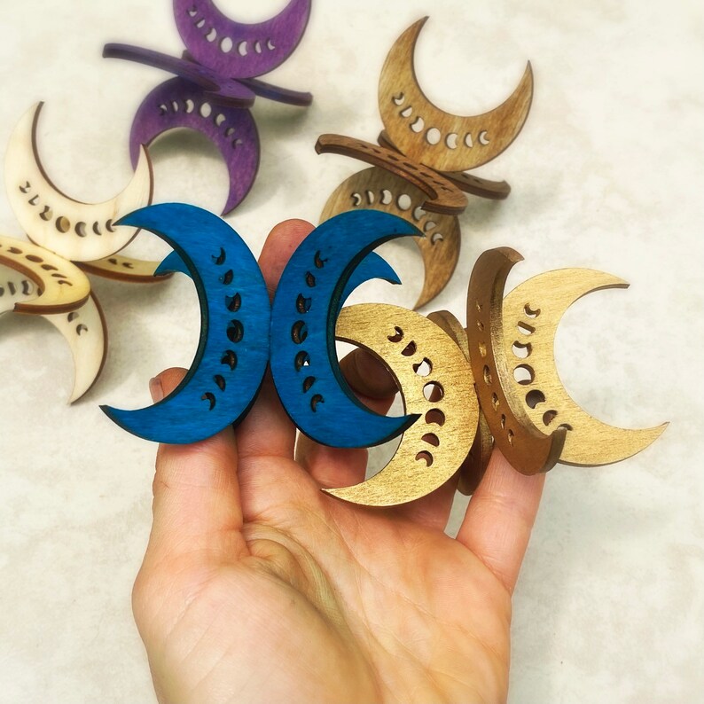 Interlocking Moon Sphere Stands Moon Phase Sphere Holder - Etsy