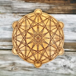 Crystal Grid, 12 Point Star Crystal Grid, Sacred Geometry Crystal Grid ...