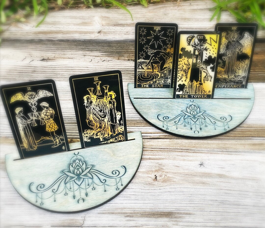 Large Tarot Card Stand, Tarot Card Holder, Tarot Card of the Day Stand ...
