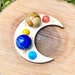Moon Multi Sphere Stands, Moon Sphere Holder Display Stand, Birch Wood ...
