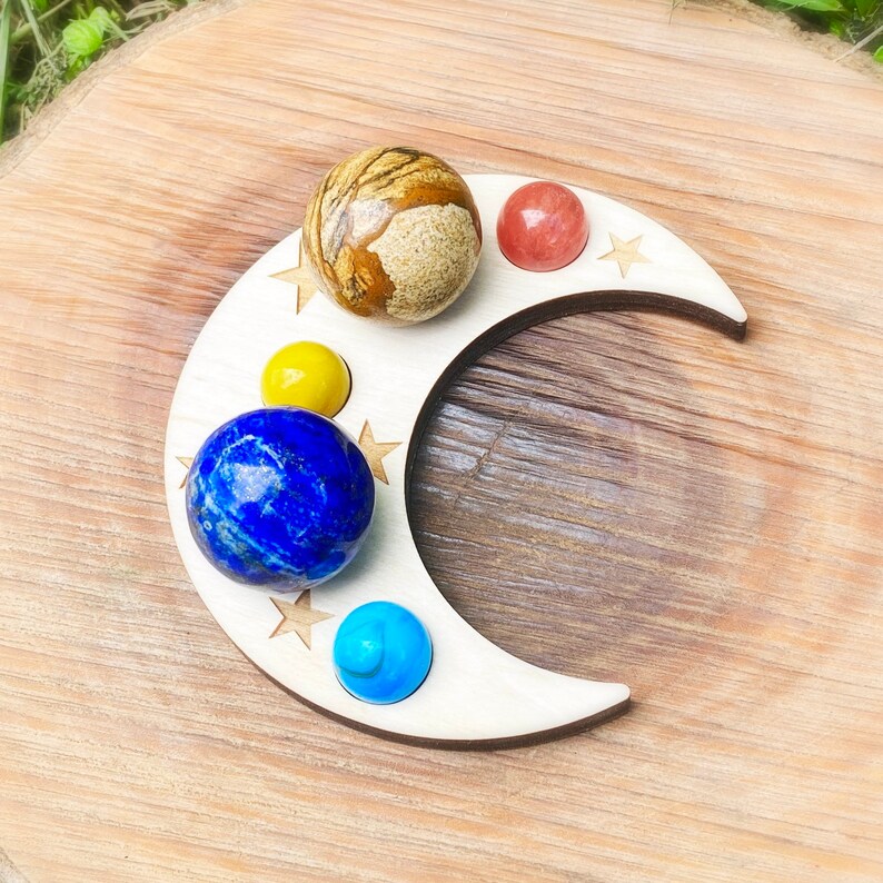 Moon Multi Sphere Stands Moon Sphere Holder Display Stand - Etsy