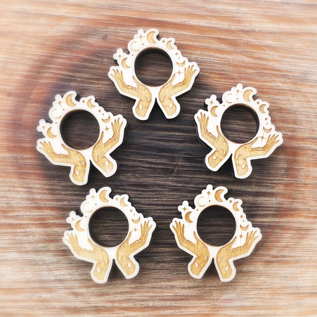 Mini Moon Sphere Stands, Sphere Stands, Birch Wood Sphere Holder ...