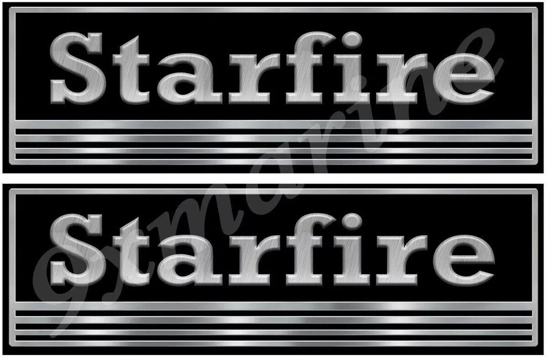 Starfire Remastered Vinyl Decal Boat Stickers, Set of 2, 10" X 3.5" - Etsy