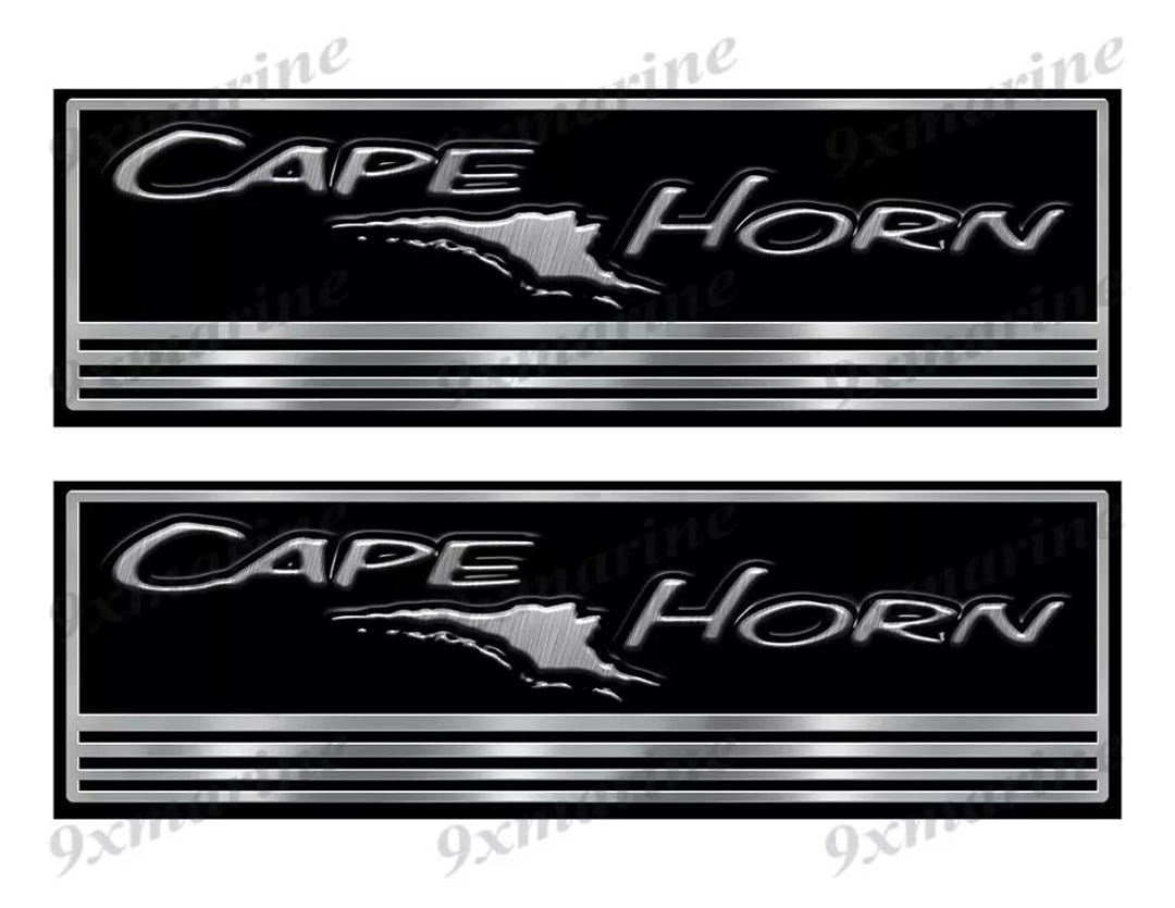 Cape Horn Remastered Vinyl Decal Boat Stickers 2pc Set, 10" X 3.5" - Etsy