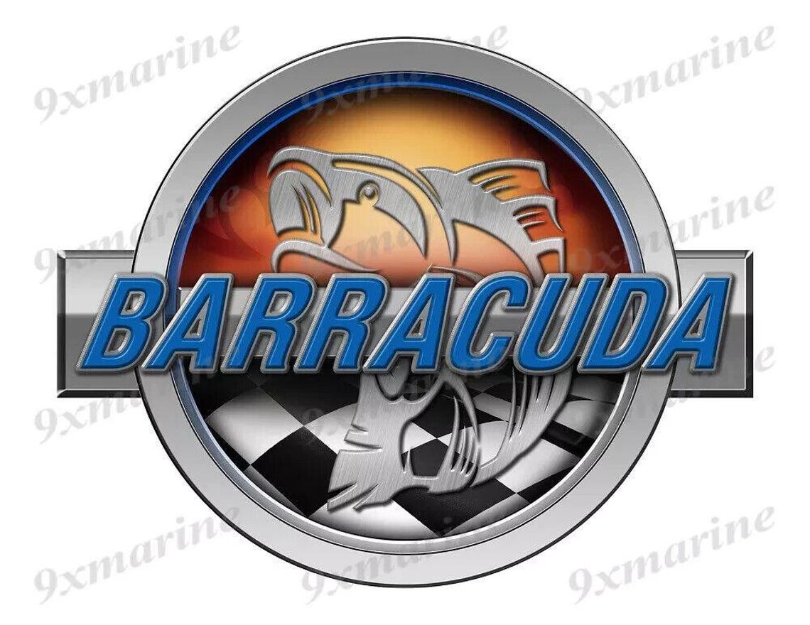 Barracuda Racing Vinyl Decal Boat Sticker, 9.5" X 7.5" - Etsy