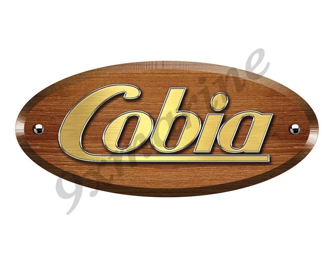 Cobia Wood Grain Vinyl Decal Boat Sticker, 10" X 4.5" - Etsy
