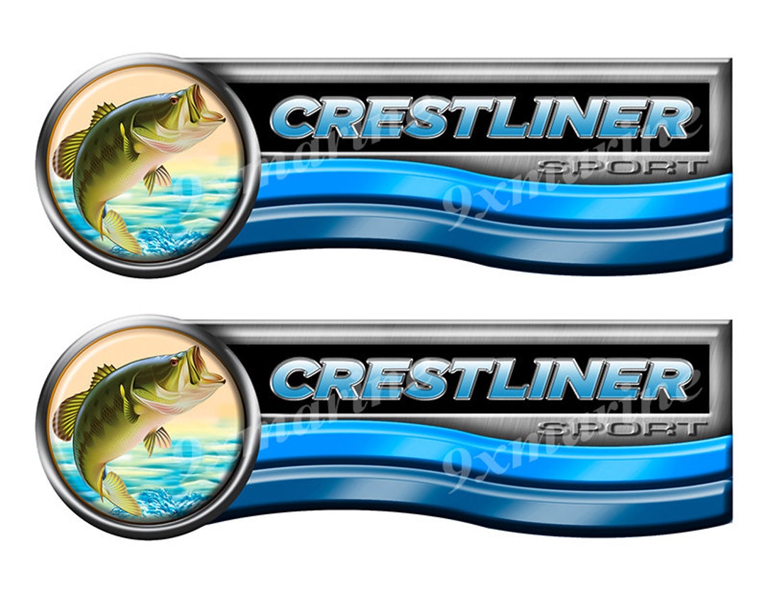 Crestliner Sticker Set for Boat Restoration Project - on Waterproof ...