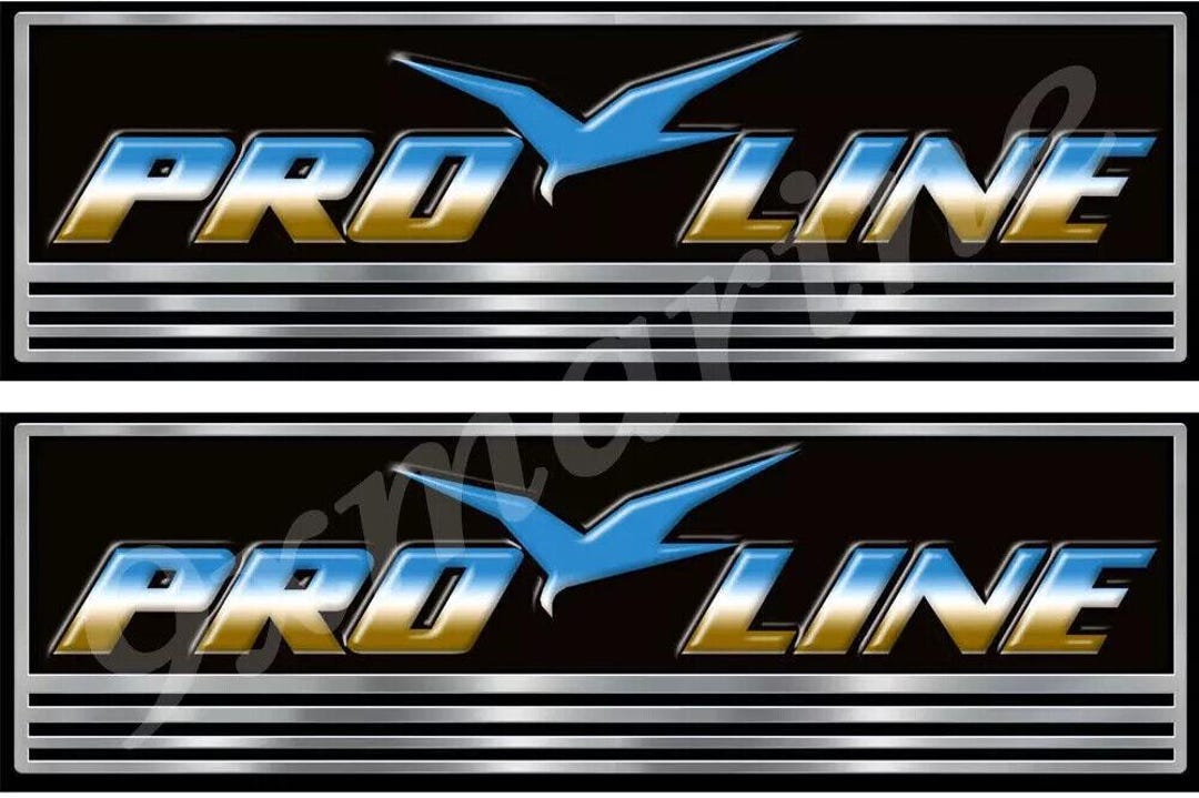 Pro Line Custom Vinyl Decal Boat Stickers, Set of 2, 10" X 3.5" - Etsy